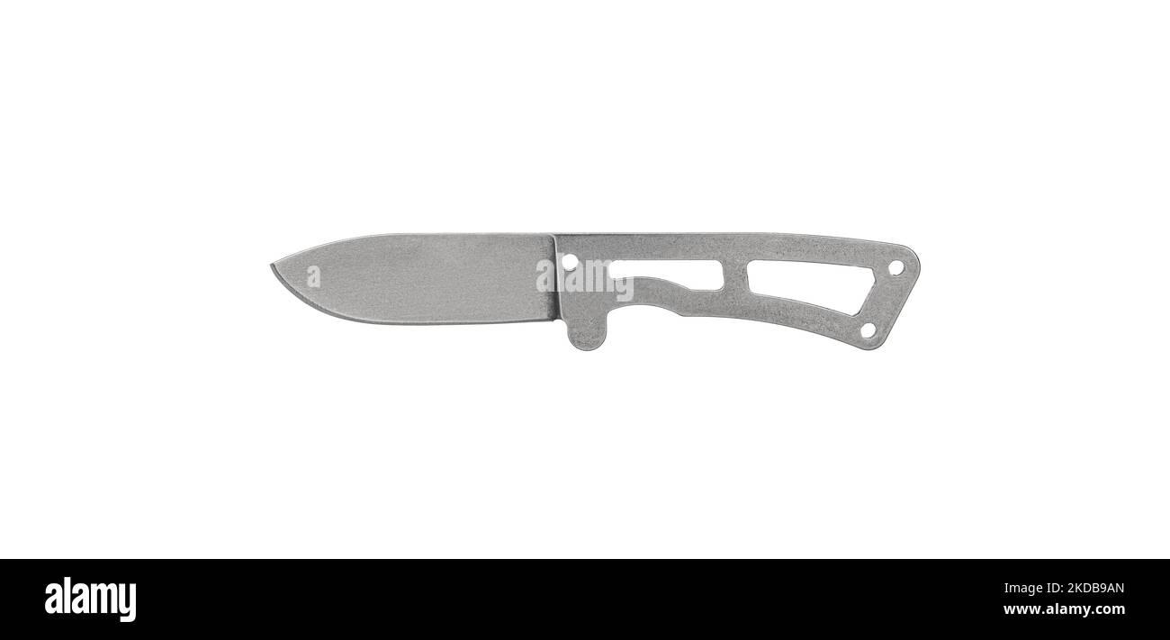 Throwing knife silver. Weapon of a ninja or assassin. Isolate on a ...