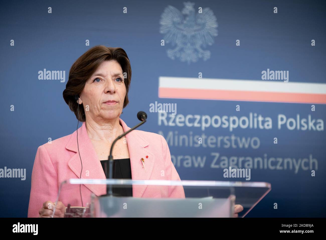 French Foreign Minister Catherine Colonna attend a joint news ...