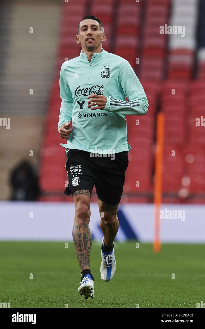 Angel Di Maria (Paris Saint-Germain) of Argentina during the Argentina ...