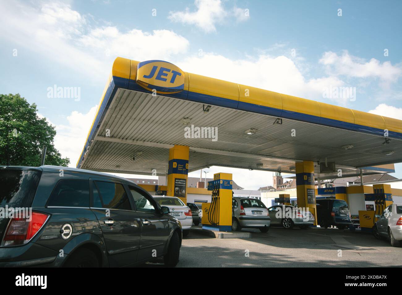 Jet gasoline station is seen in Cologne, Germany on June 1, 2022 as ...