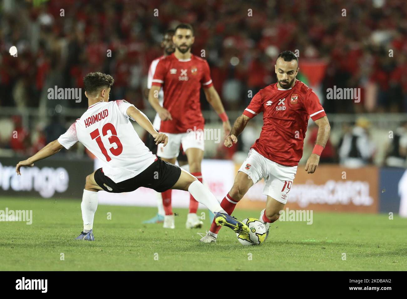 Mohamed Magdy of Al Ahly in action during the CAF Champions League ...
