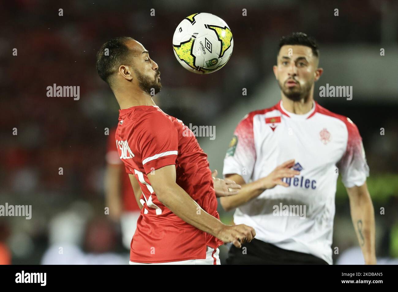 Walid soliman (L) of Al Ahly in action during the CAF Champions League ...