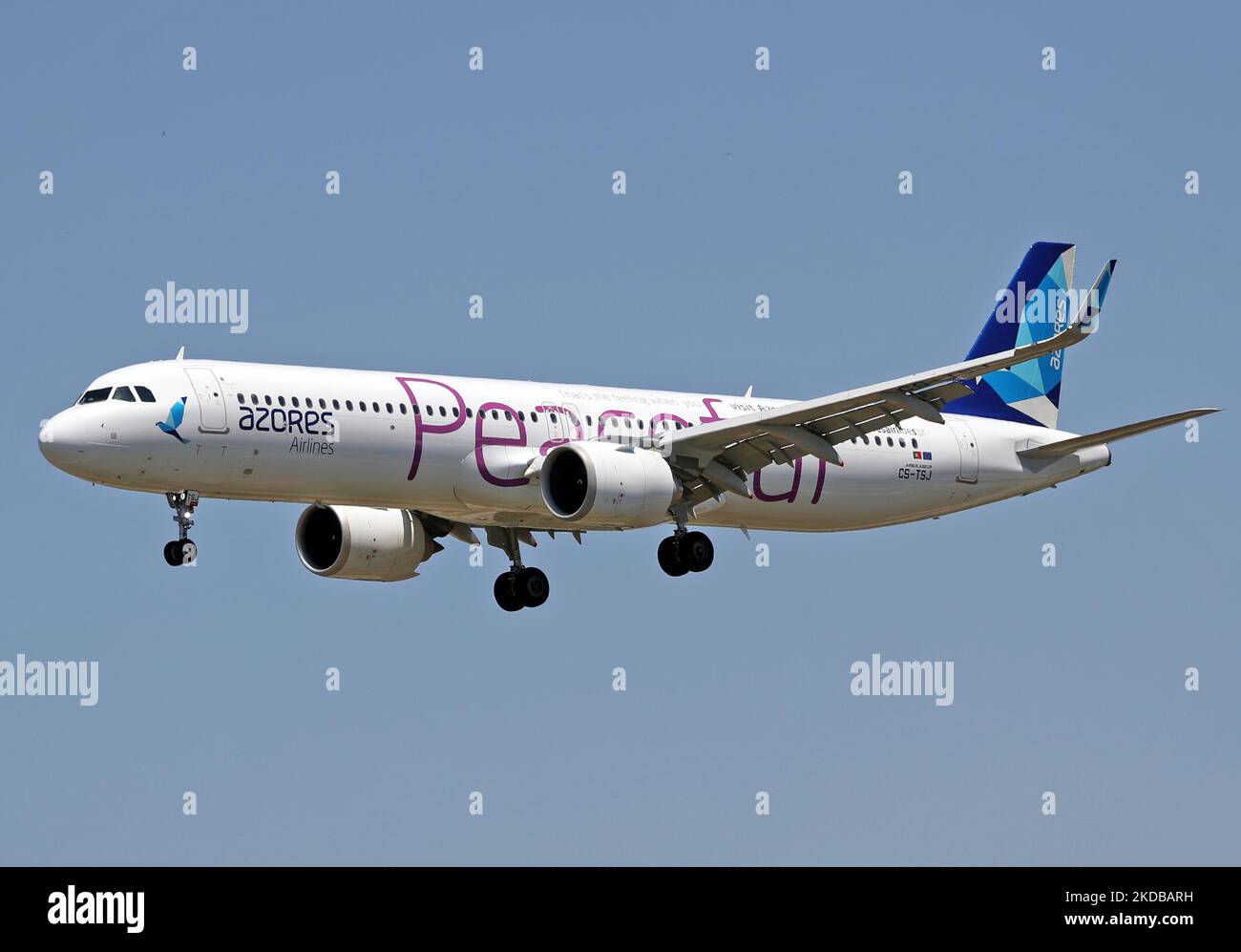 Airbus a321 253nx peaceful livery hi-res stock photography and images ...