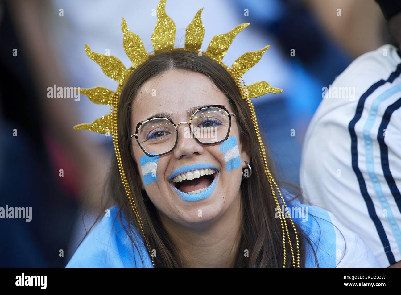 Argentina supporter during the Finalissima 2022 match between Argentina ...