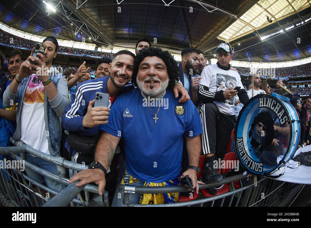 Argentina supporter during the Finalissima 2022 match between Argentina ...