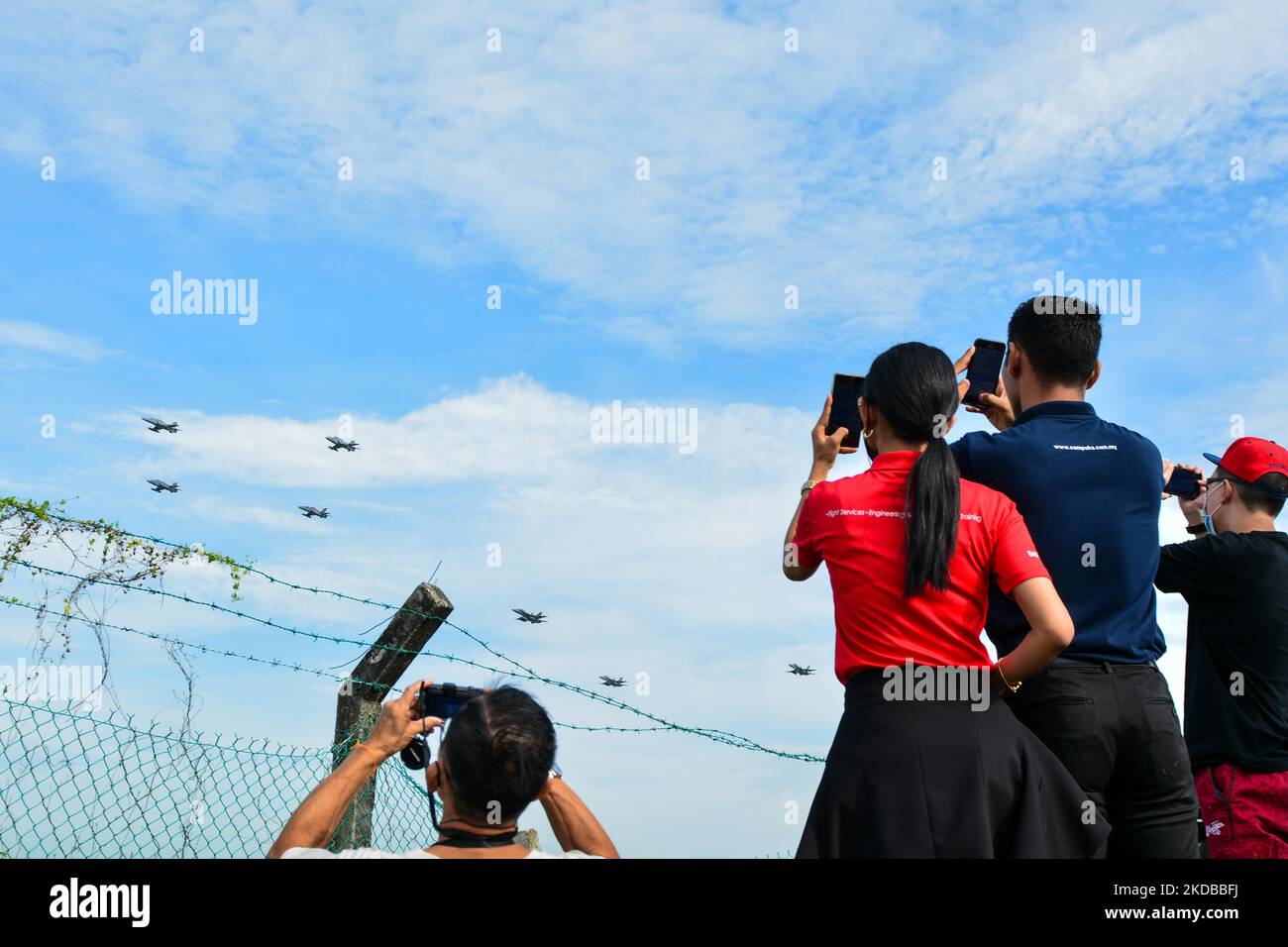 Royal Malaysian Air Force (RMAF) aircraft flying at low altitude in ...