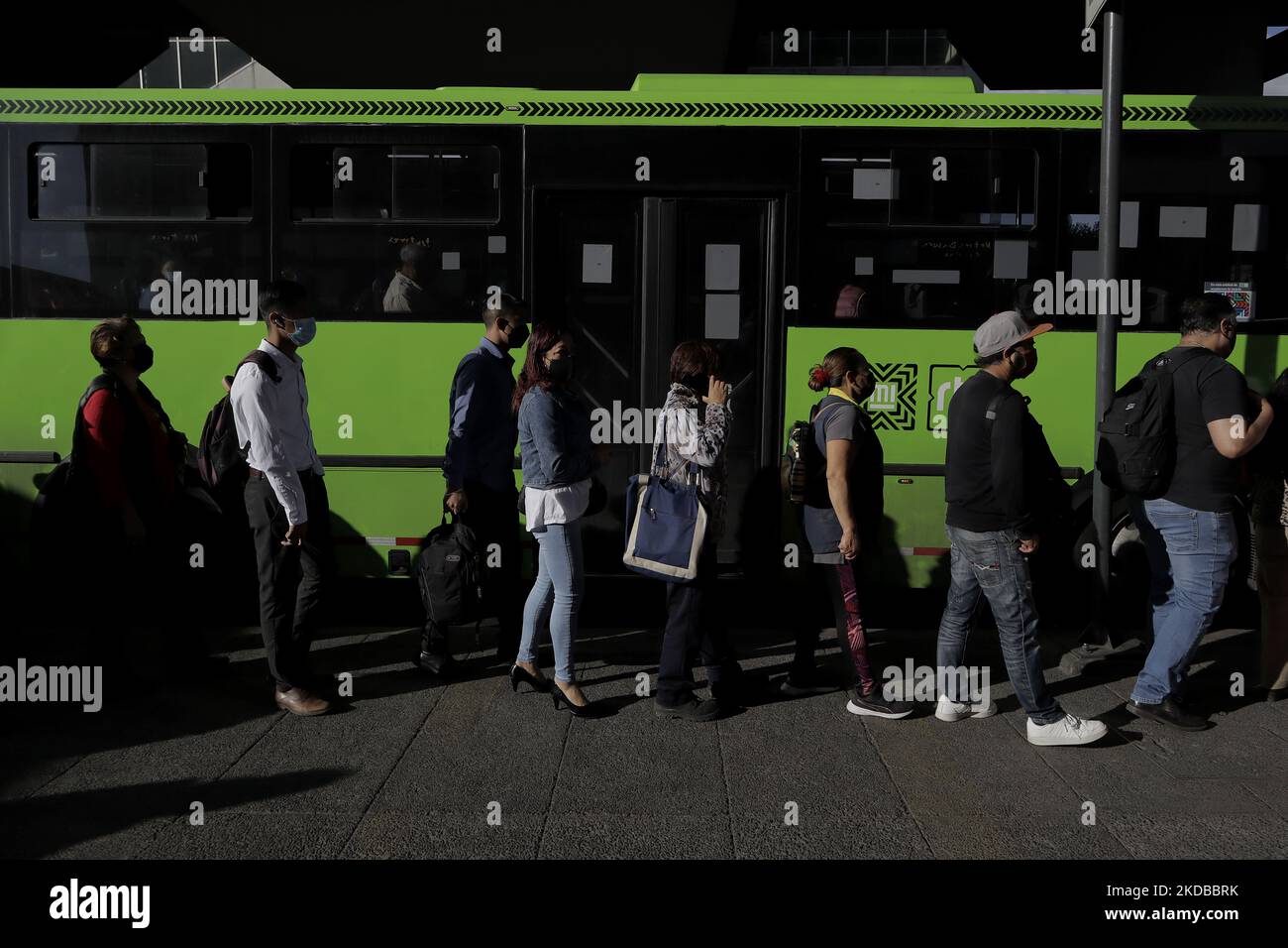 Public transport users on foot after concessioned transport workers in ...