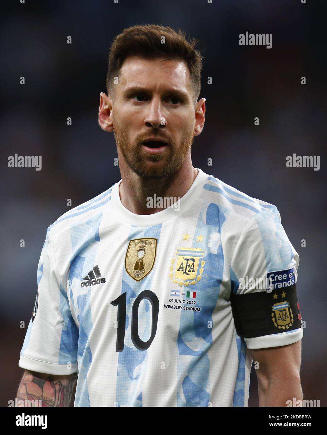 Lionel Messi of Argentina during Finalissima Conmebol - UEFA Cup of ...