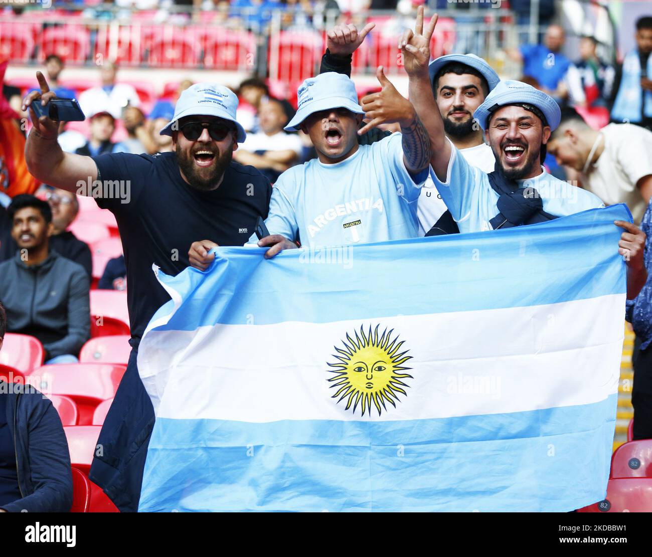 Argentina Fan during Finalissima Conmebol - UEFA Cup of Champions ...