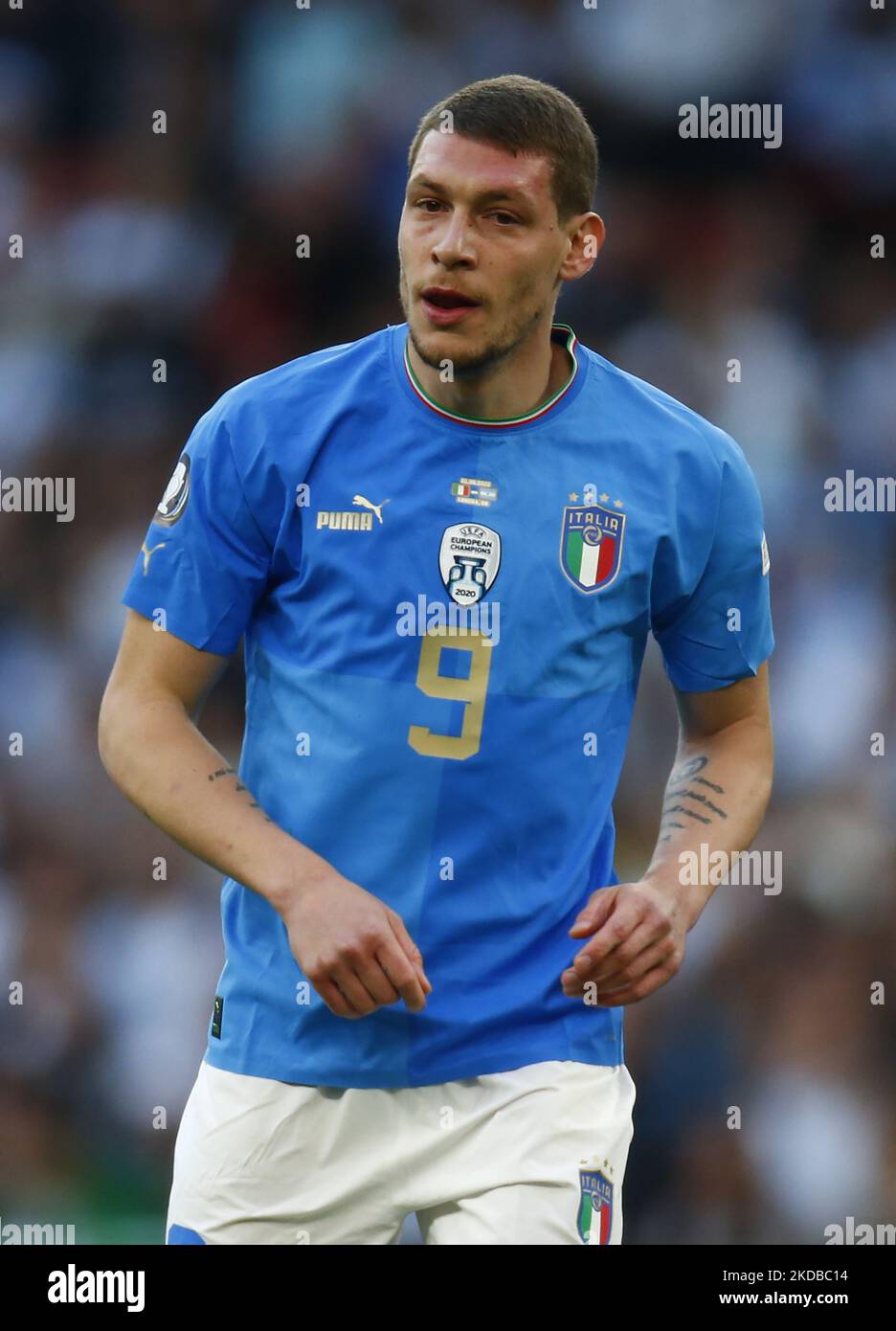 Andrea Belotti of Italy during Finalissima Conmebol - UEFA Cup of ...