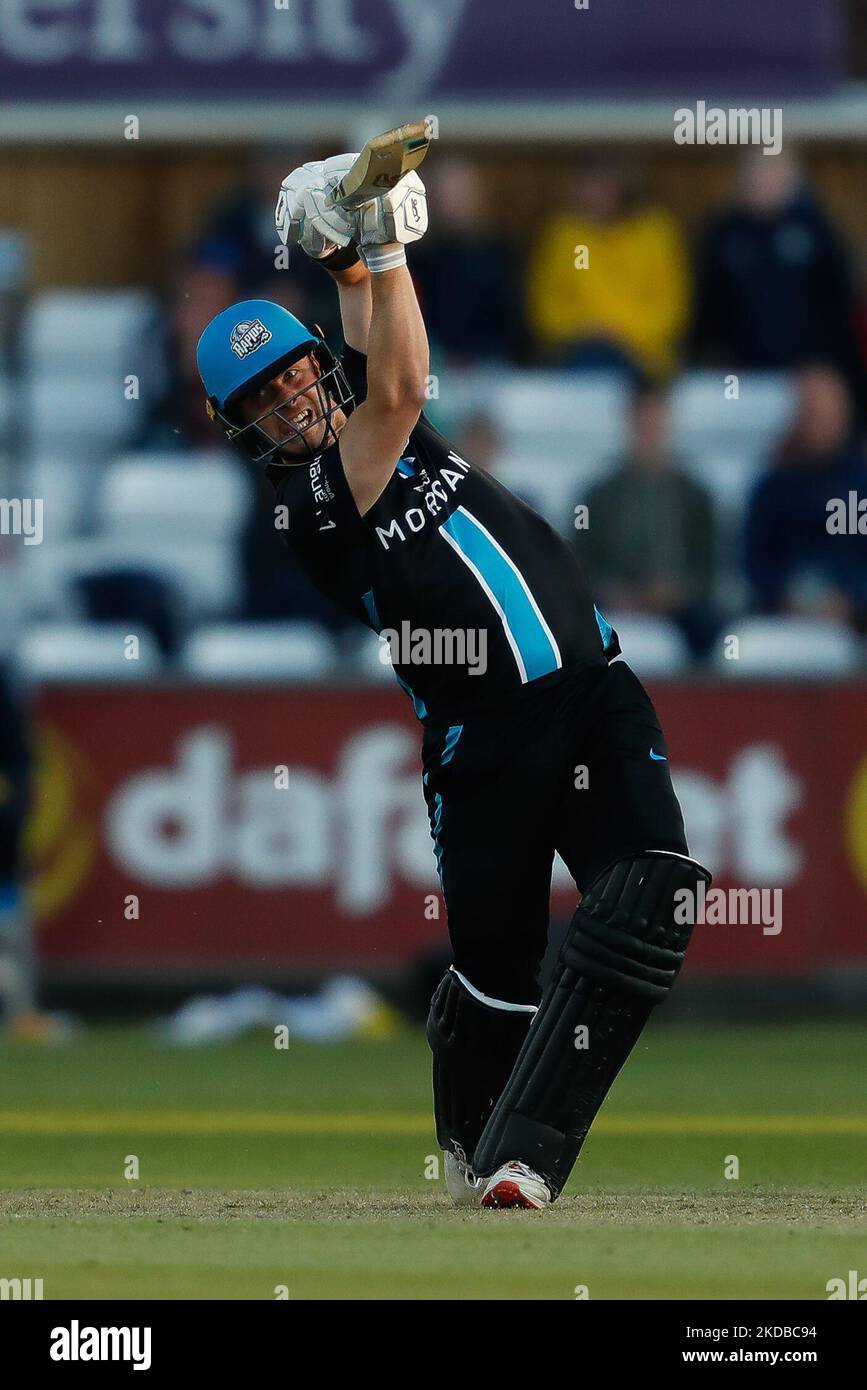 Jake Libby of Worcestershire Rapids bats during the Charlotte Edwards ...