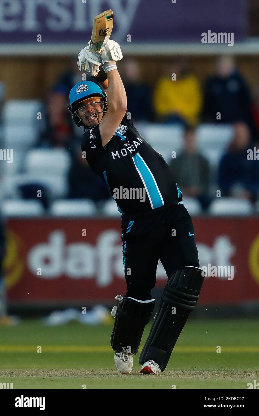 Jake Libby of Worcestershire Rapids bats during the Charlotte Edwards ...
