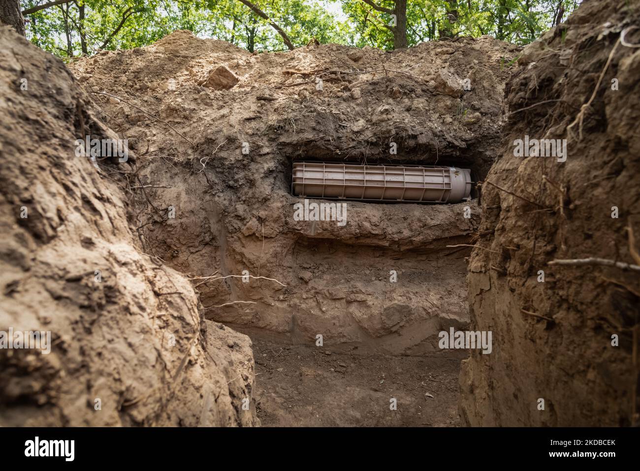 American RPG mod. M72 is seen in a trench in a fighting position ...