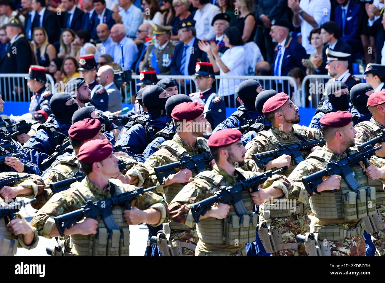 Military parade to celebrate the 76th anniversary of the proclamation ...