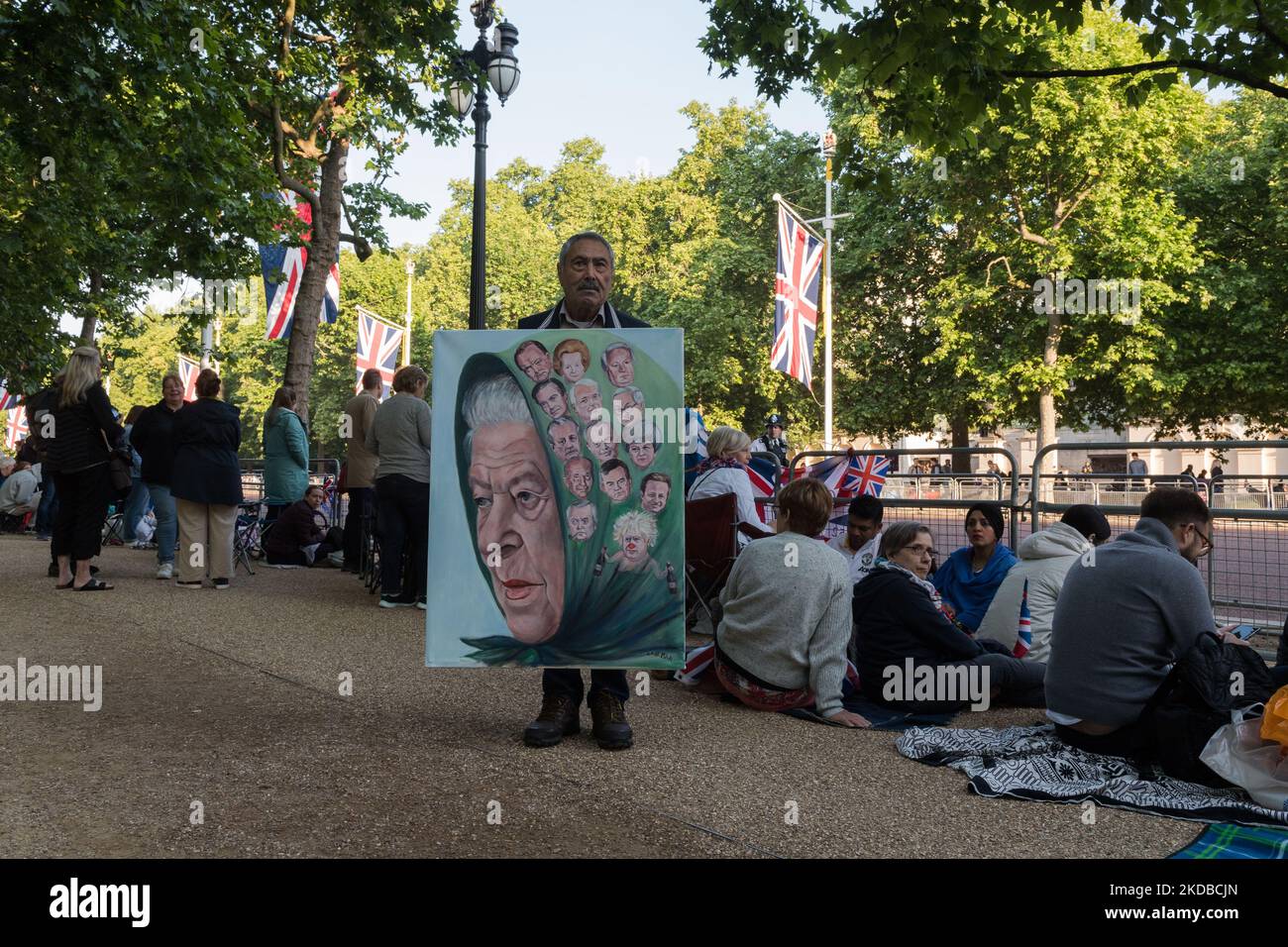 LONDON, UNITED KINGDOM - JUNE 02, 2022: Satirical artist Kaya Mar poses ...