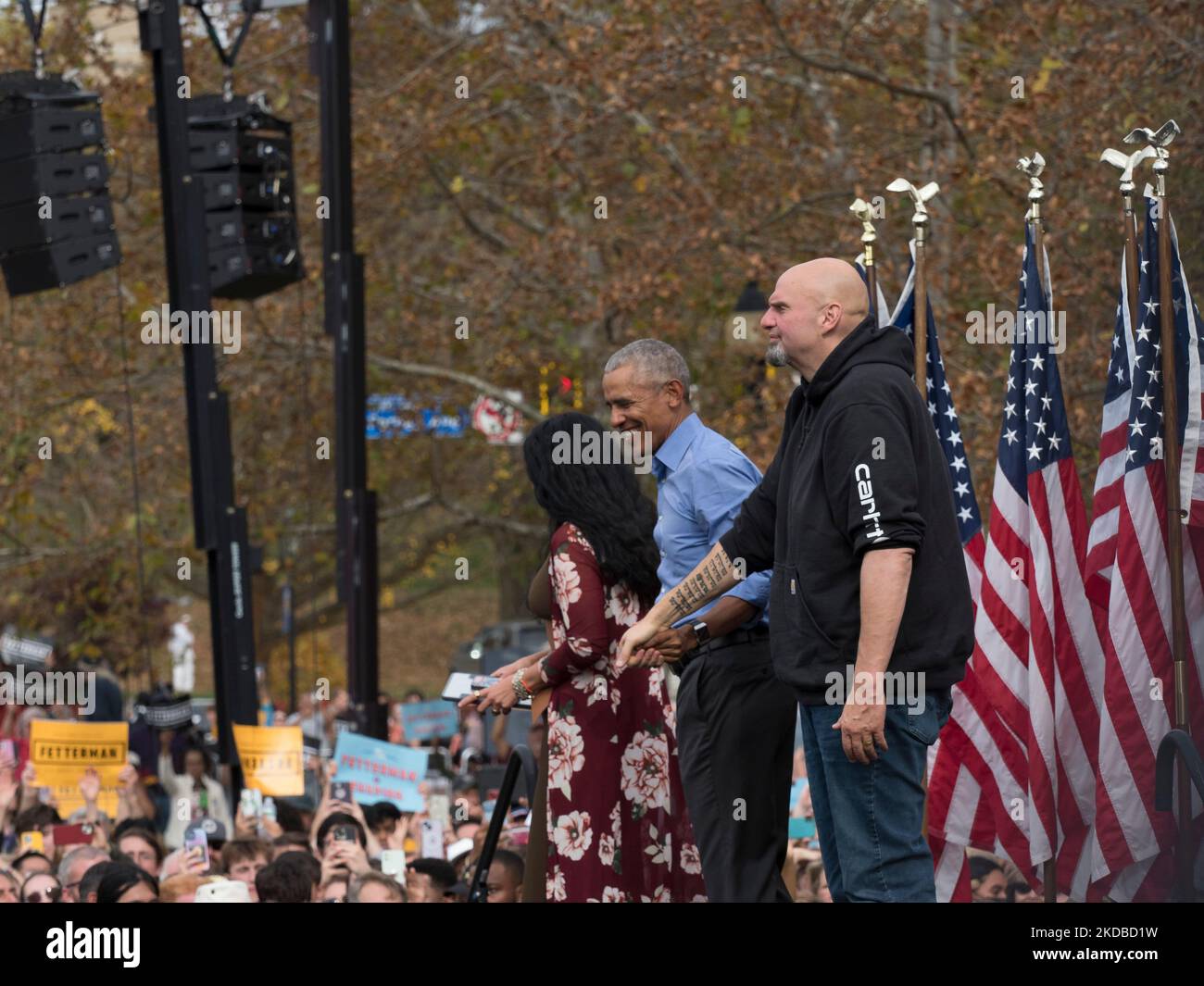 Pittsburgh, Pennsylvania, USA. 5th Nov, 2022. President Barack Obama is ...