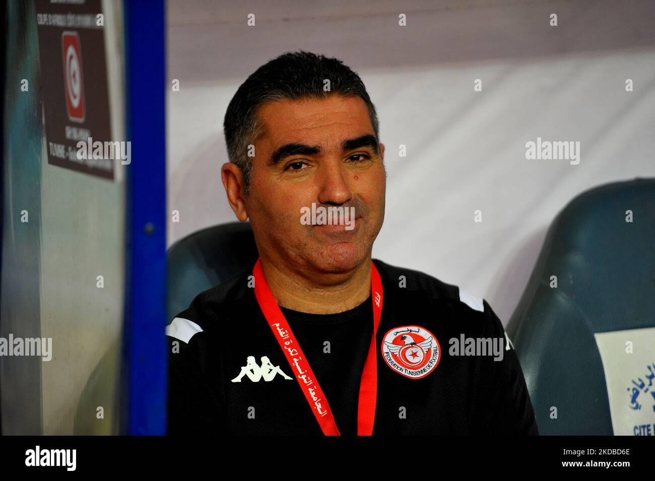 Coach Jalal Qaderi of Tunisia during the African Cup of Nations ...