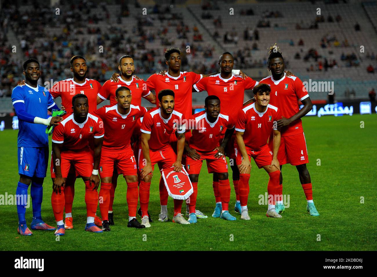 Players of Equatorial Guinea pose for a team photo during the African ...
