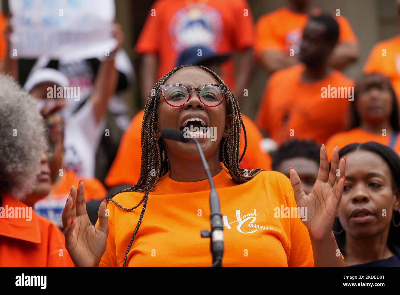 Nantasha Williams is seen as Mayor Eric Adams has appointed Andre T ...