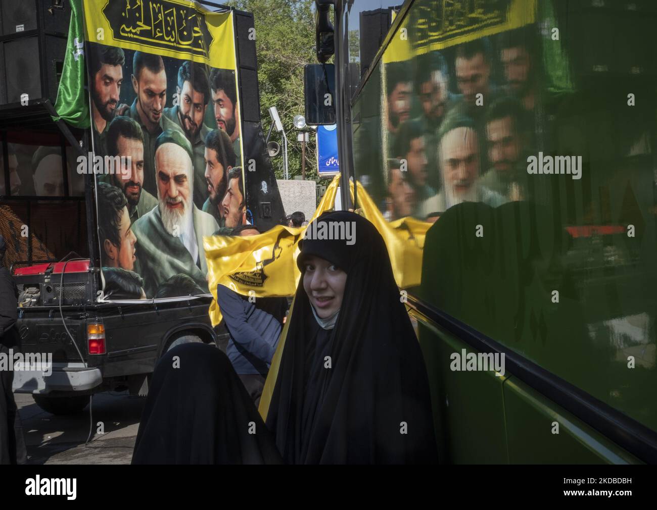 An Iranian Basiji (Member of Basij Paramilitary force) female ...