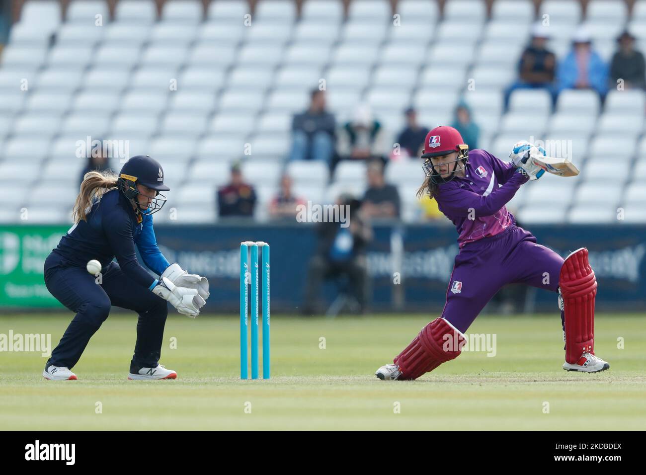Sarah Bryce of Loughborough Lightning bats during the Charlotte Edwards ...