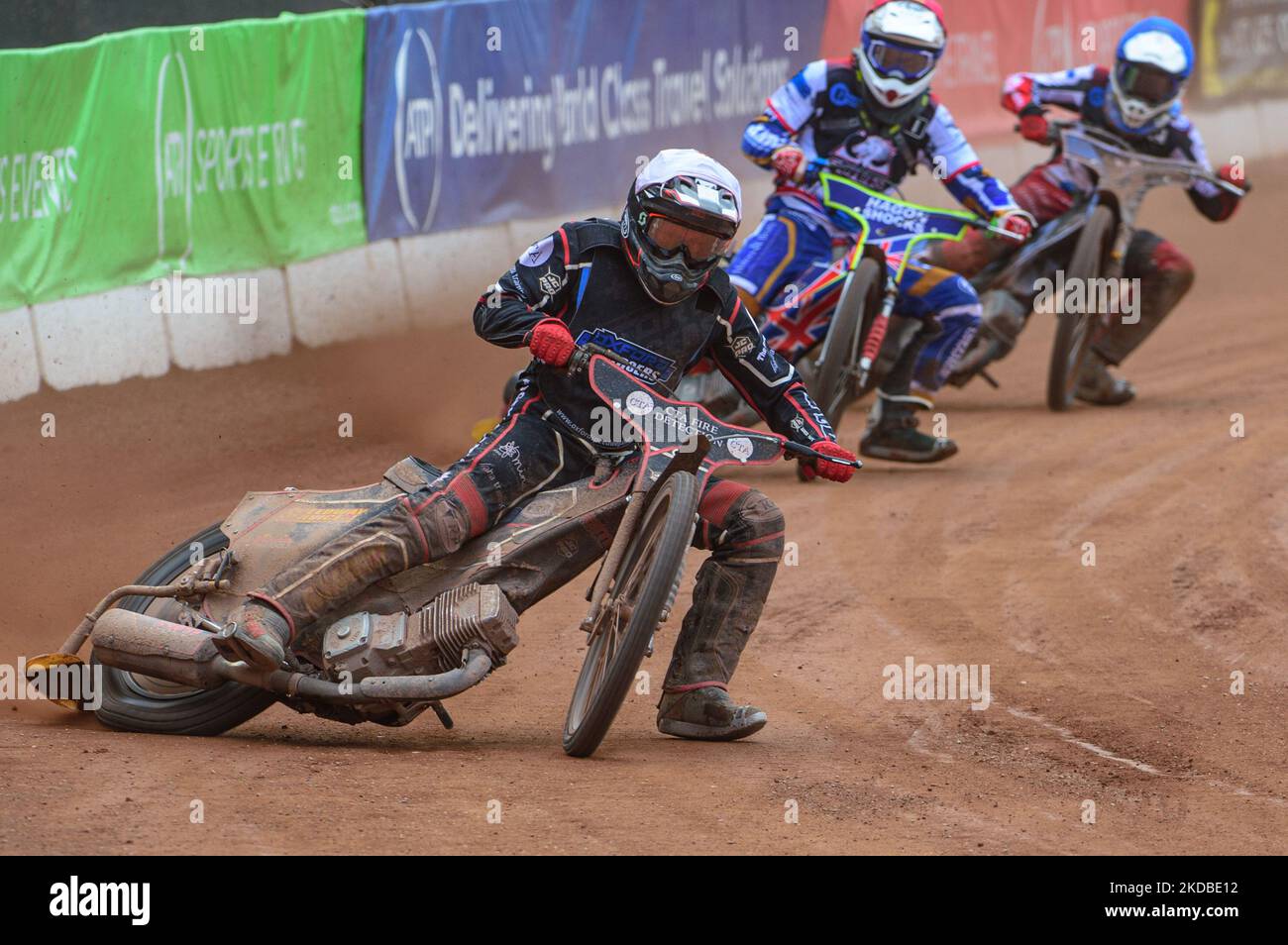 Ben Morley (White) leads Jake Mulford (Red) and Sam McGurk (Blue ...