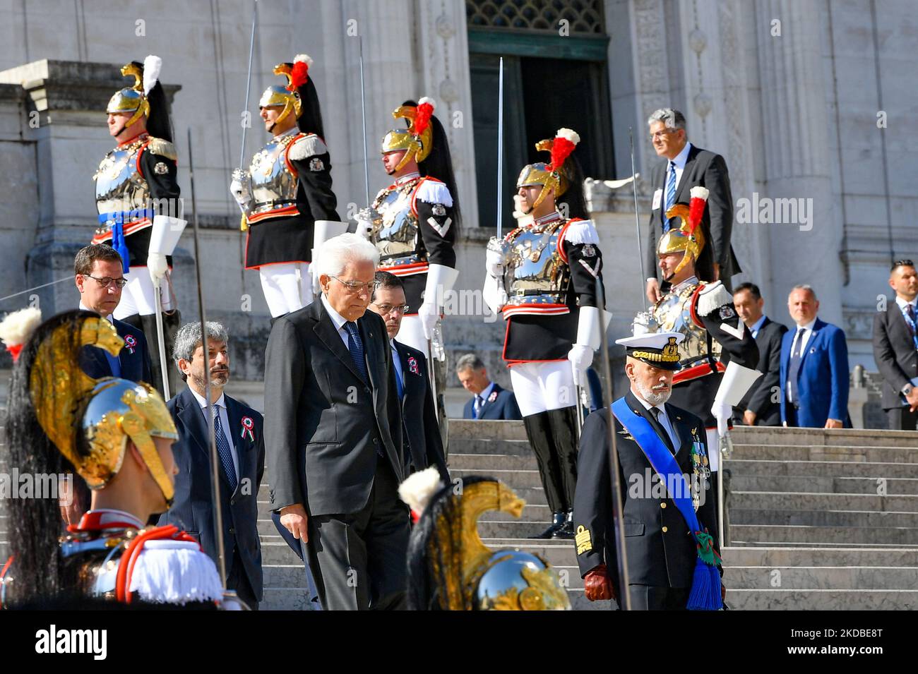 The parade for the 76th Italian Republic Day. The President of the ...