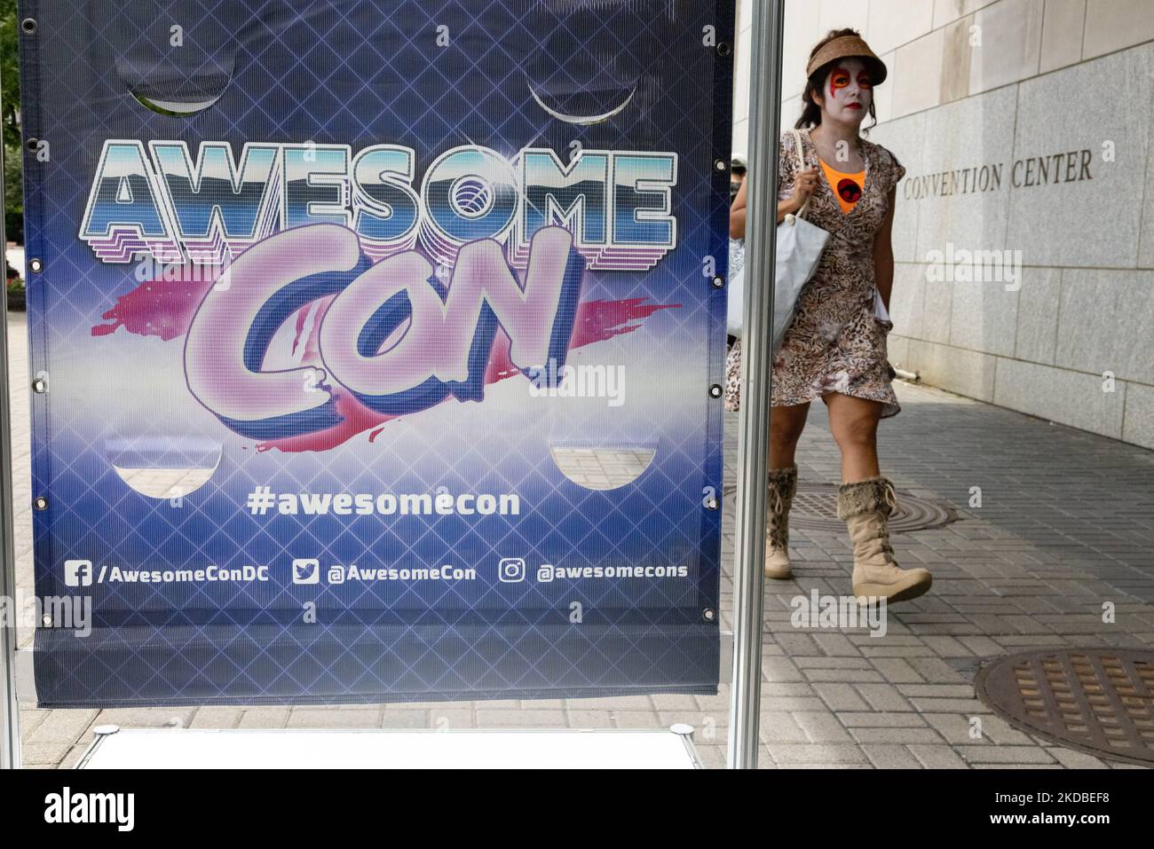 People in costume attend the 2022 Awesome Con comic convention at the ...
