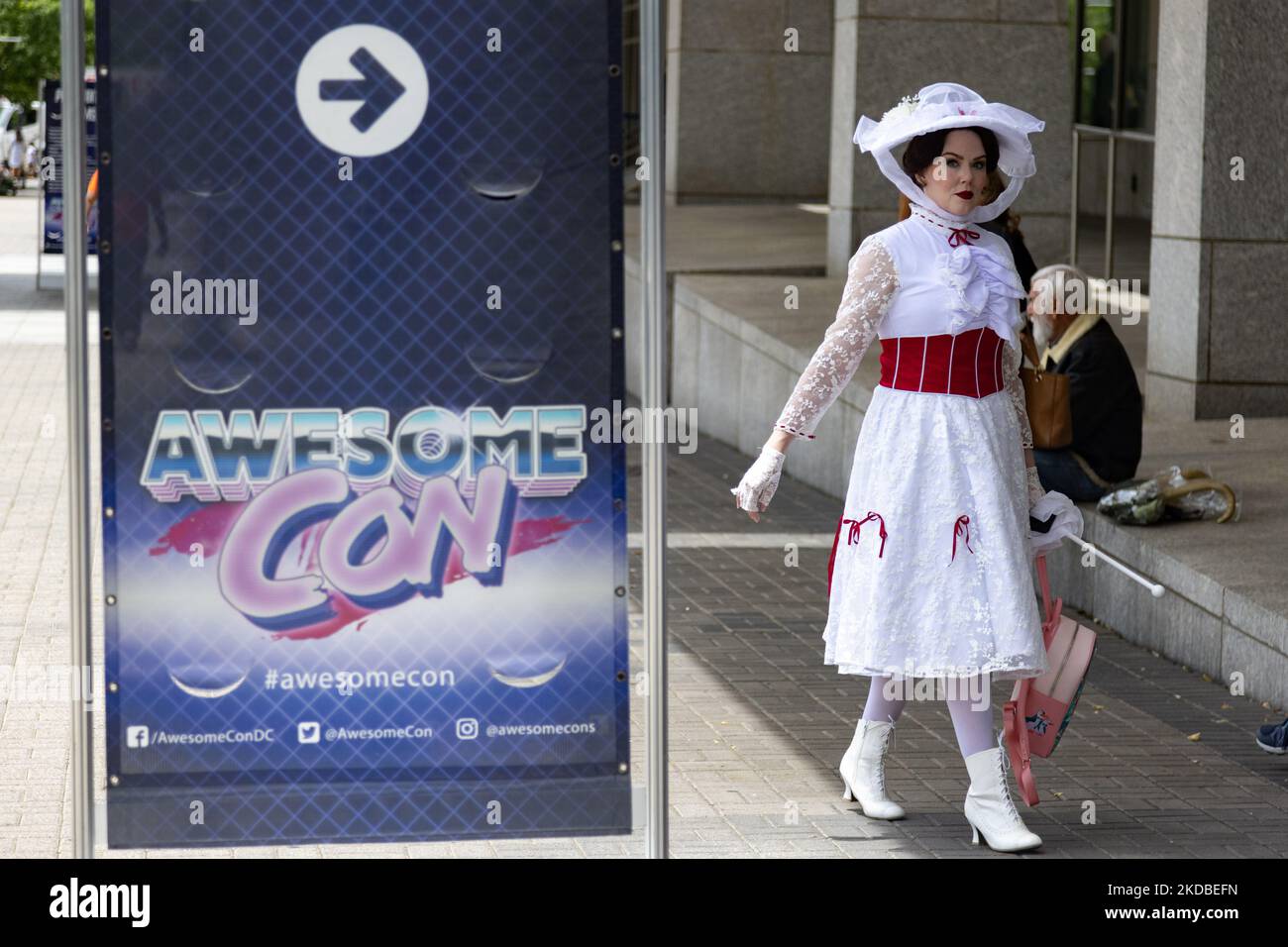 People in costume attend the 2022 Awesome Con comic convention at the ...