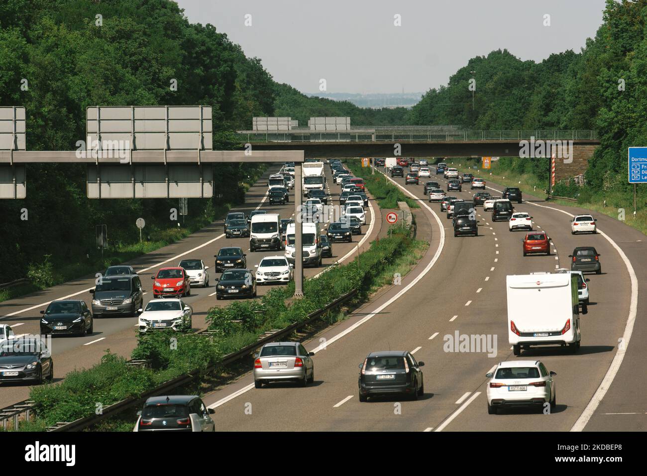 Autobahn A1 i seen ahead of Pentecost Holiday Weekend in Cologne ...