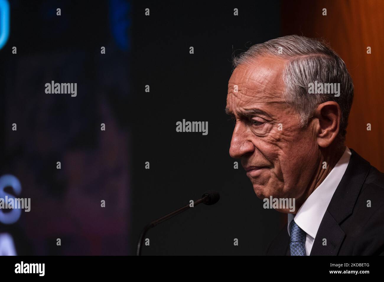 President Marcelo Rebelo de Sousa speaking at the closing of the ...