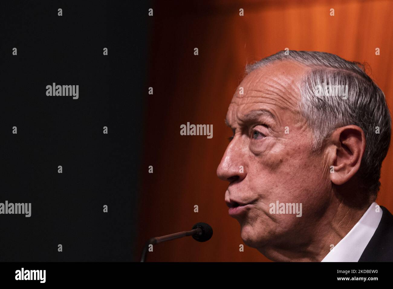President Marcelo Rebelo de Sousa speaking at the closing of the ...