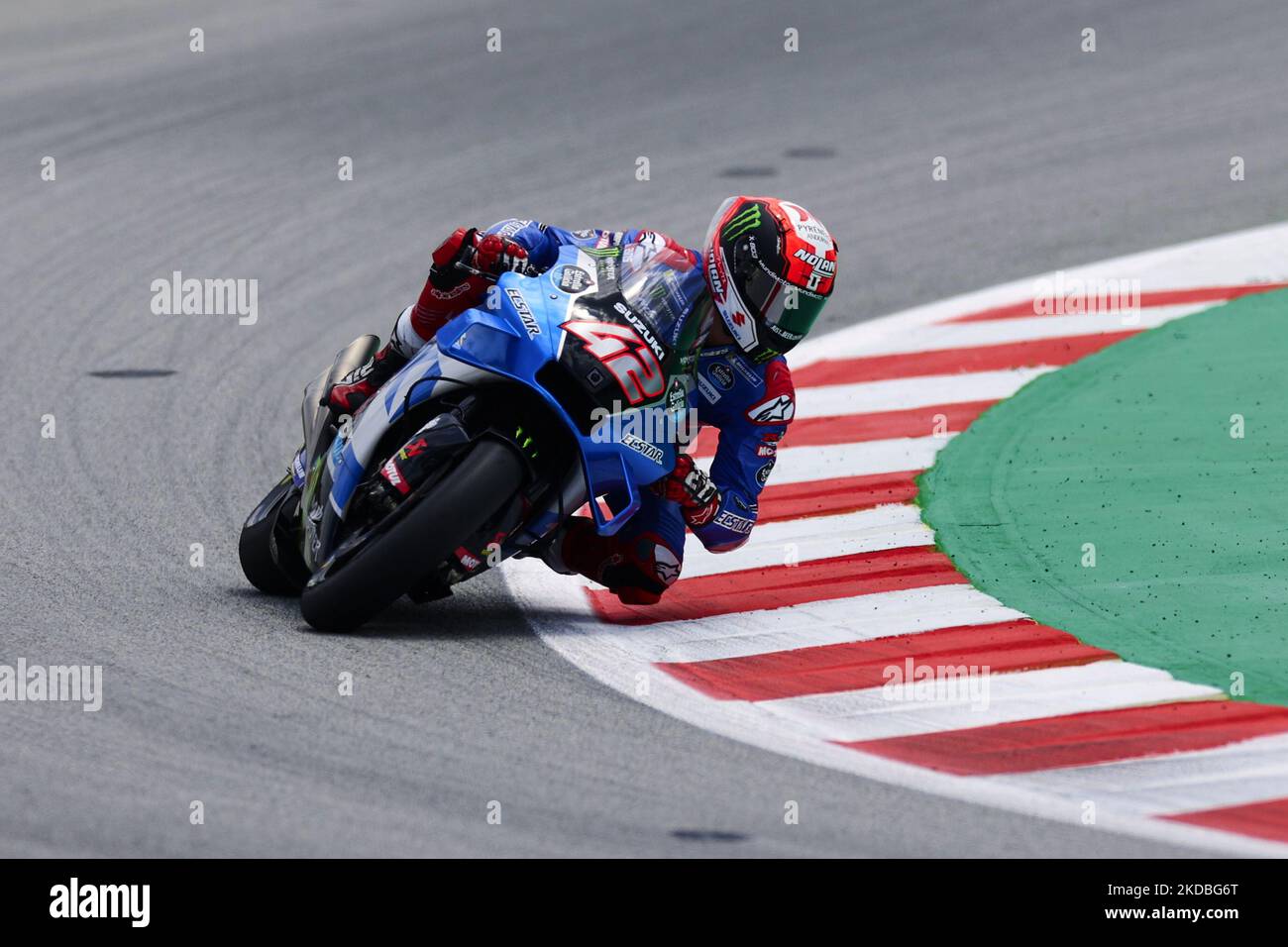 Alex Rins, from Spain, riding his Team SUZUKI ECSTAR bike on the ...