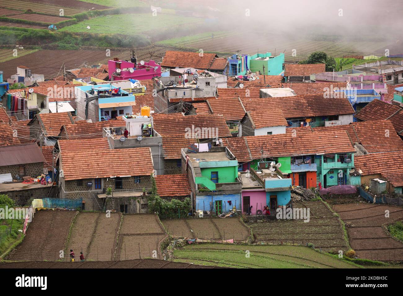Poombarai Village in Kodaikanal, Tamil Nadu, India, on May 17, 2022 ...