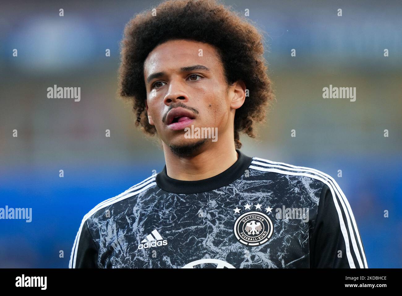 Leroy Sane of Germany during the warm-up prior the UEFA Nations League ...