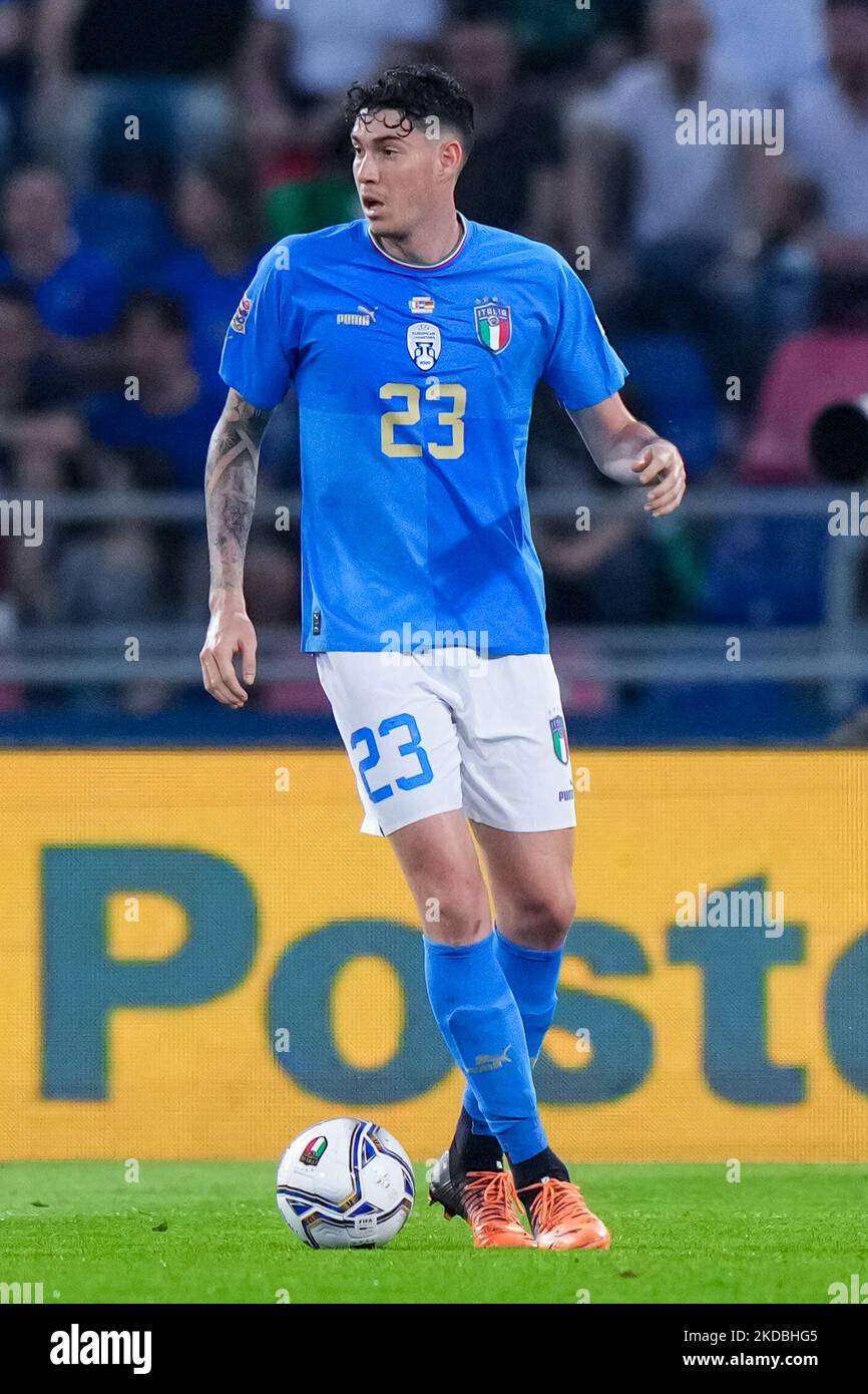 Alessandro Bastoni of Italy during the UEFA Nations League match ...