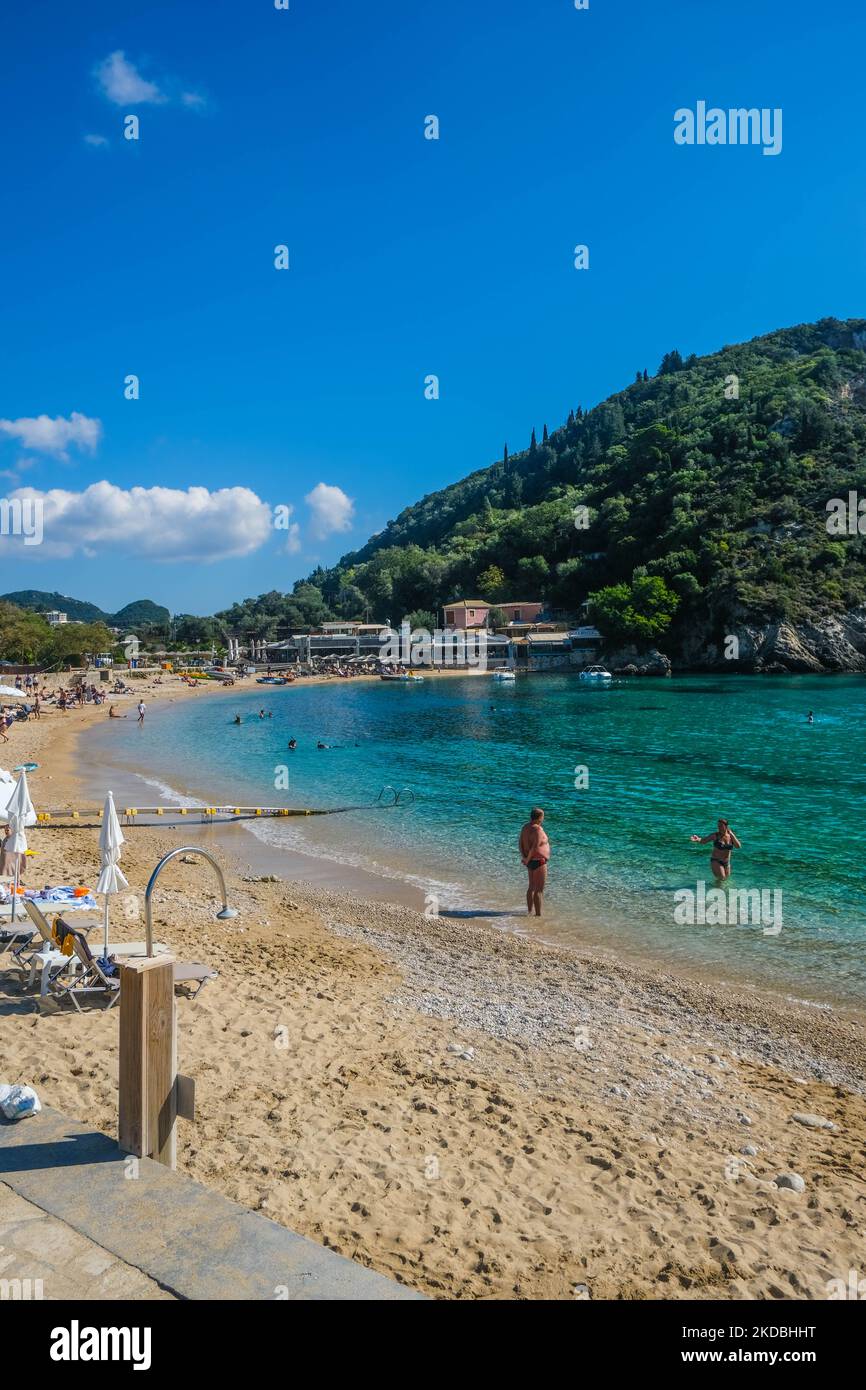 Corfu island, Greece: 07-10-20212: View of the beautiful ...