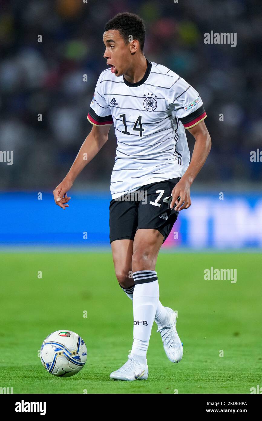Jamal Musiala of Germany during the UEFA Nations League match between ...