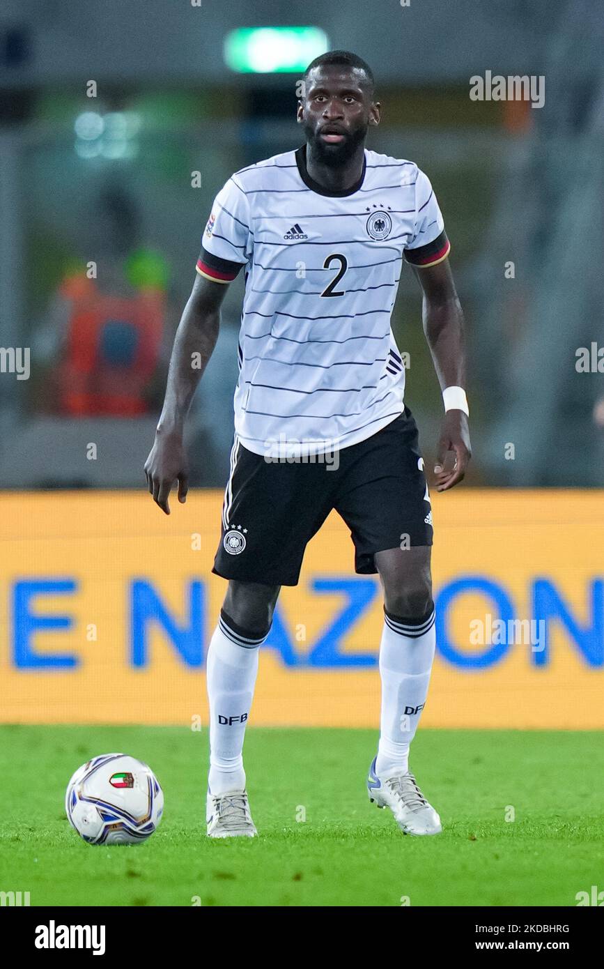 Antonio Rudiger of Germany during the UEFA Nations League match between ...