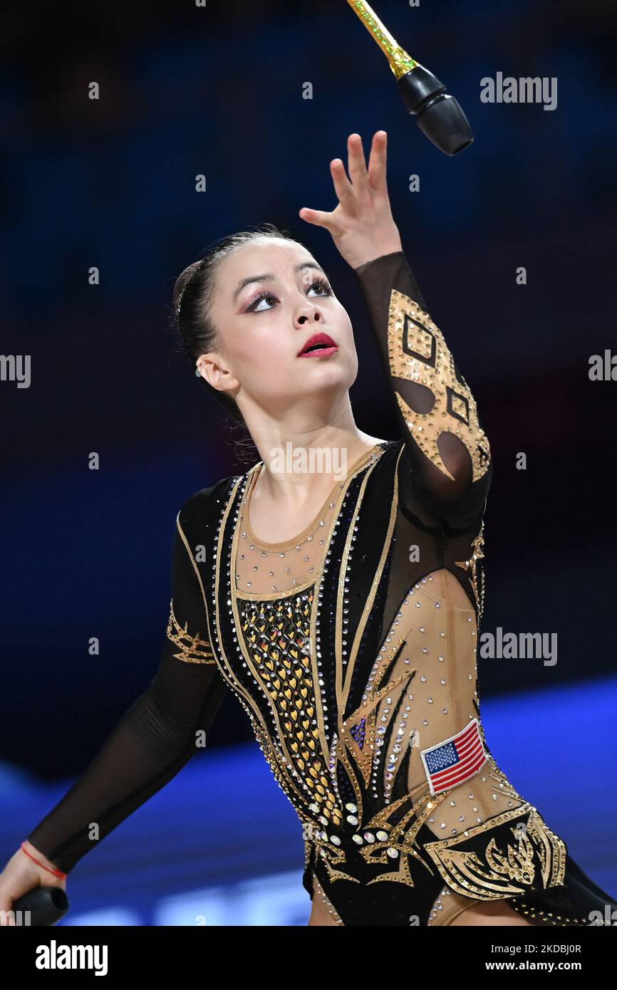 Erika Foster (USA) during the Gymnastics Rhythmic Gymnastics FIG World ...