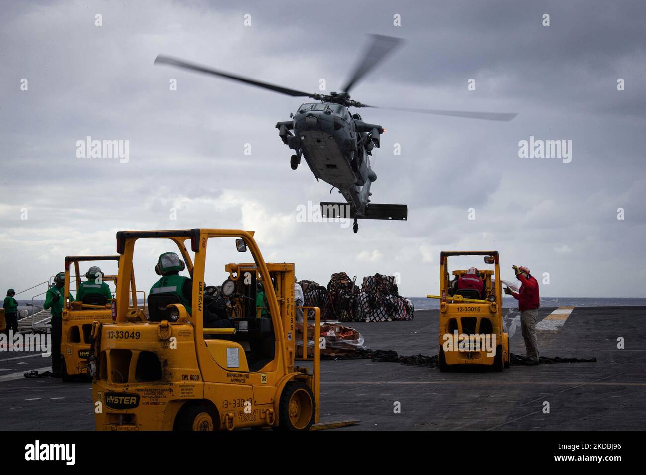 An MH-60S Knighthawk, attached to the "Tridents" of Helicopter Sea ...