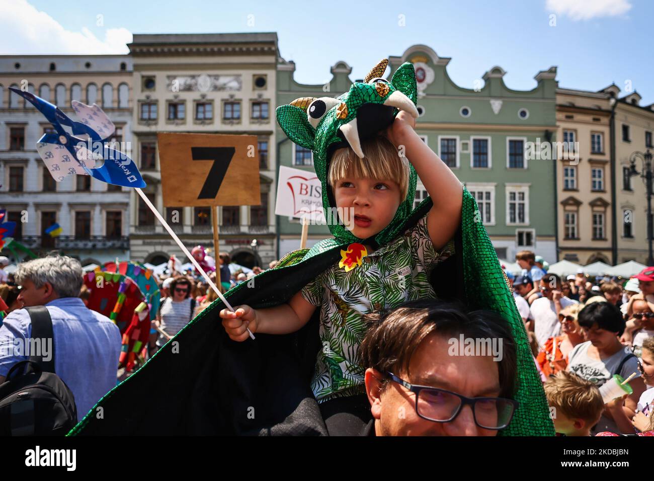 21st Great Dragon Parade marches throught the Main Square in Krakow ...