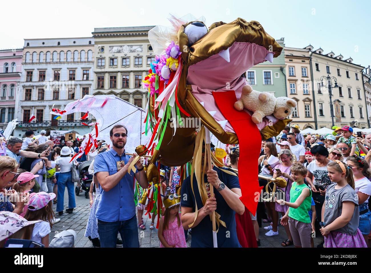 21st Great Dragon Parade marches throught the Main Square in Krakow ...