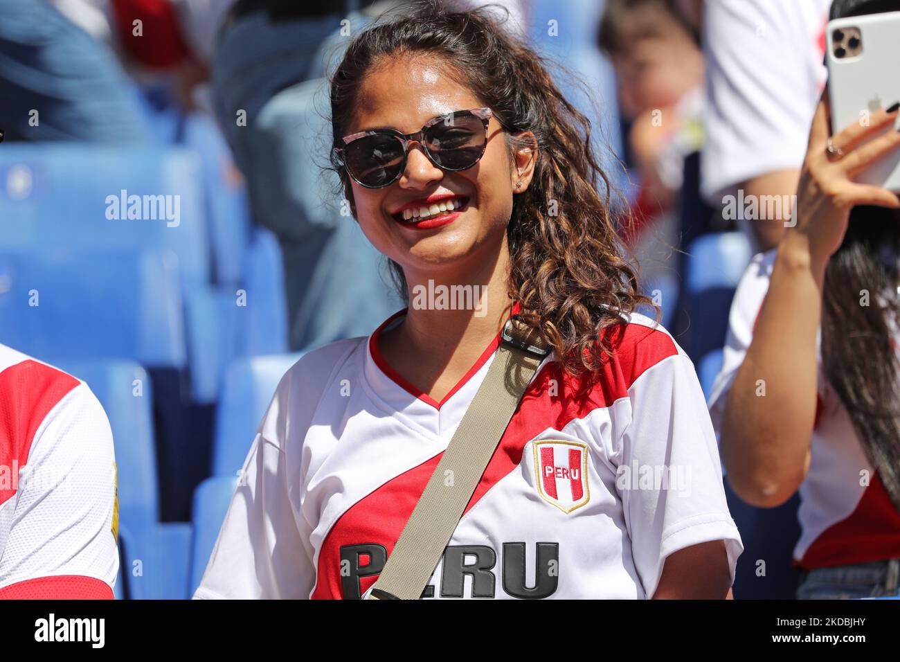 Peruvian supporter during the friendly match between Peru and New ...