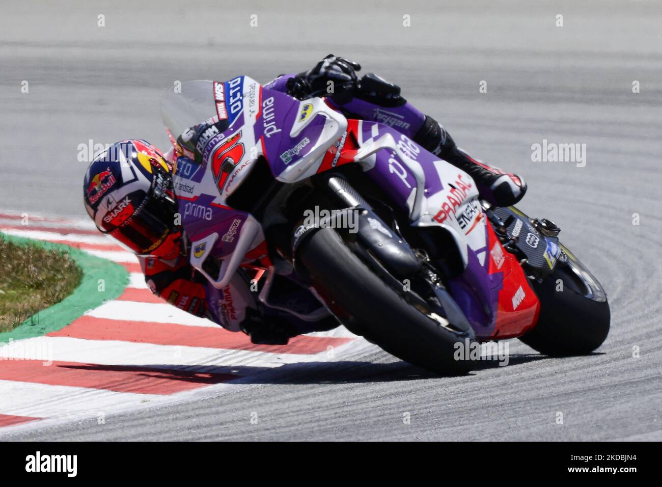 Johann Zarco, from France, riding his Prima Pramac Racing bike on the ...