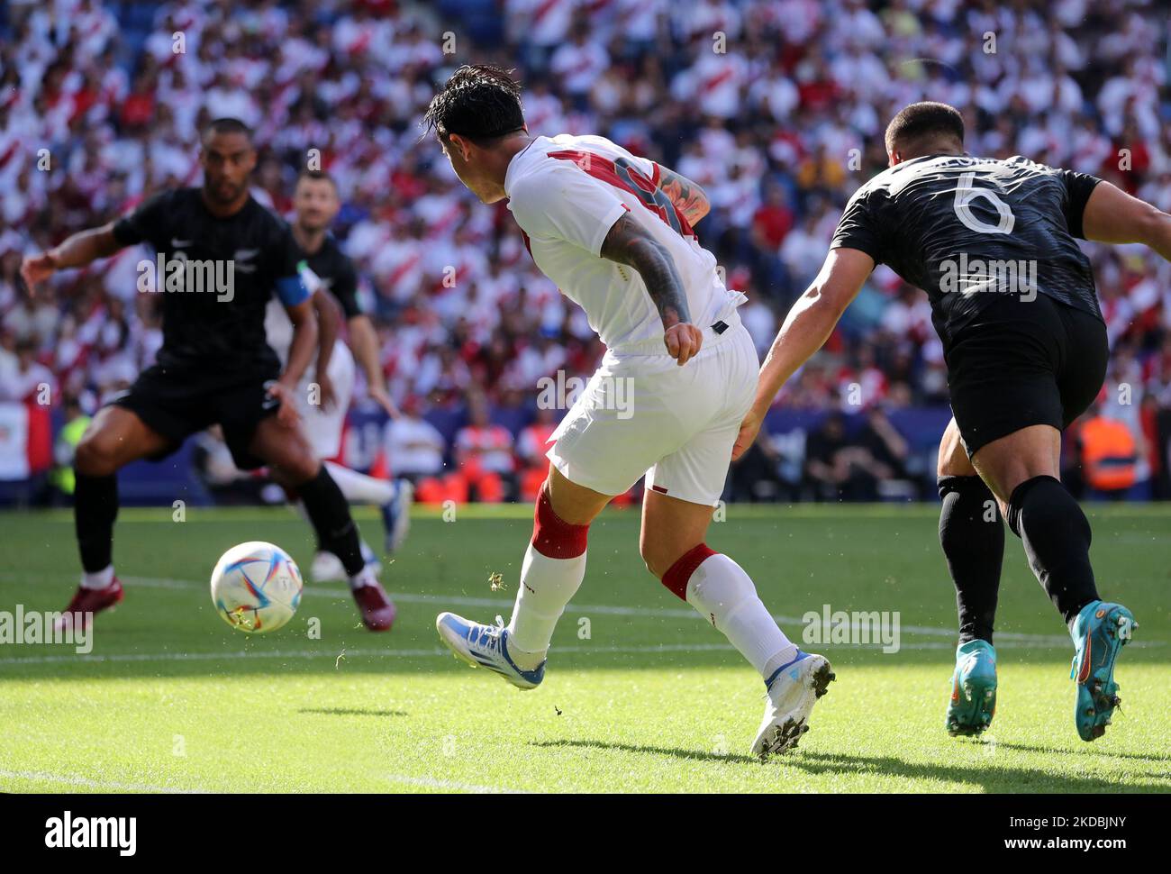 Gianluca Lapadula during the friendly match between Peru and New Zeland ...