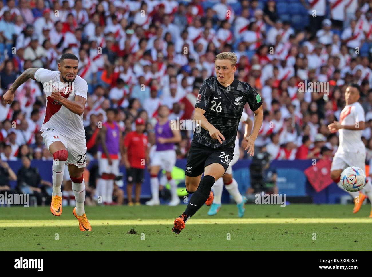 Alexander Callens and Ben Waine during the friendly match between Peru ...