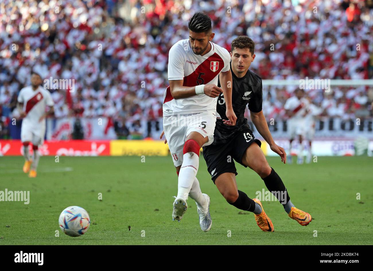 Carlos Zambrano and Liberato Cacace during the friendly match between ...