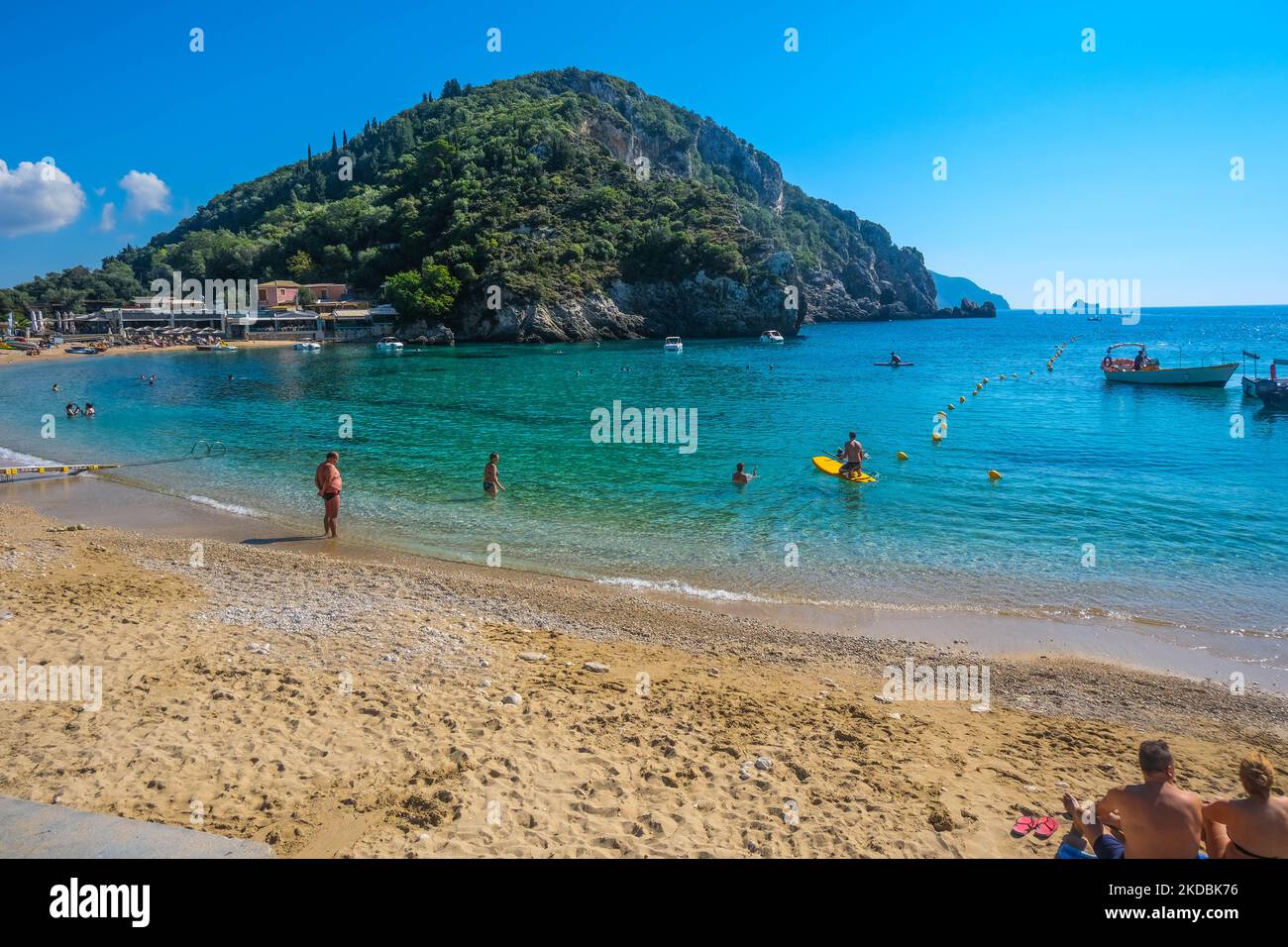 Corfu island, Greece: 07-10-20212: View of the beautiful ...
