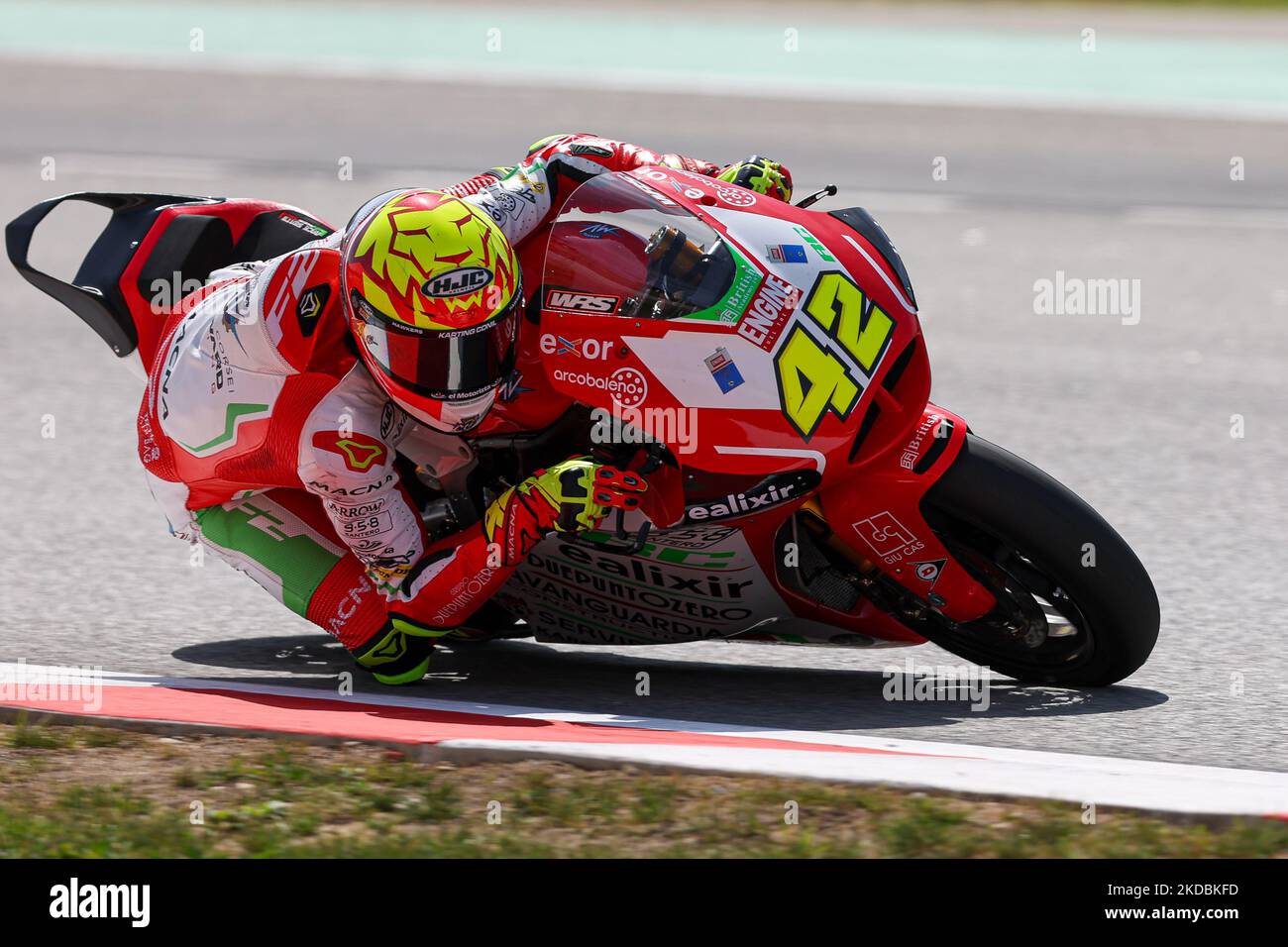 Marcos Ramirez from Spain of MV Agusta Forward Racing during the Moto2 free practice of Gran ...